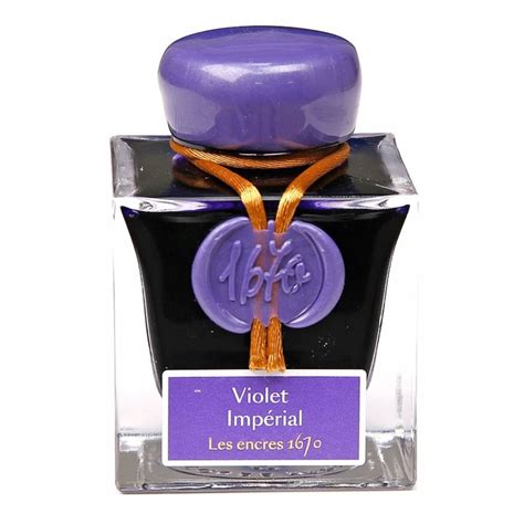 J Herbin 1670 Anniversary Ink Violet Impérial Ink Bottle Inkt Ink
