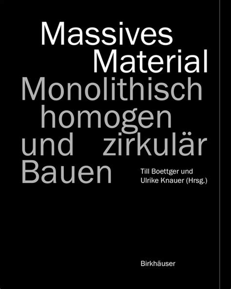 Massives Material 9783035626056 Boeken Bol
