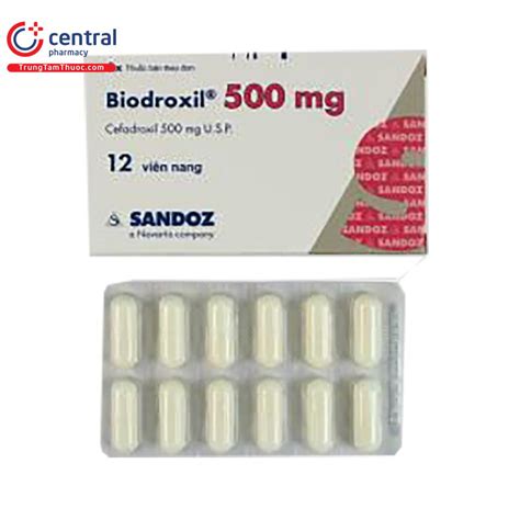 ChÍnh HÃng Thuốc Kháng Sinh Biodroxil 500mg Tác Dụng Lưu ý