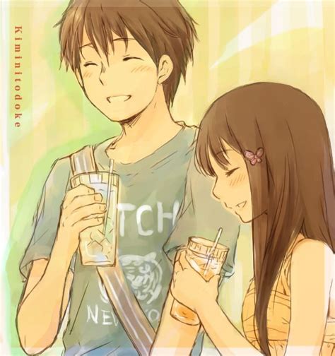 Kuronuma Sawako And Kazehaya Shouta Kimi Ni Todoke Drawn By Shirotaka