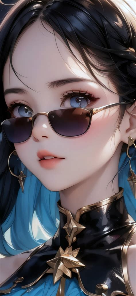 星空 酷酷的美少女美女手机动态壁纸 美女手机壁纸下载 元气壁纸