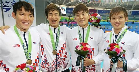 아시안게임 박태환 계영 800m 동메달하기노 첫 3관왕종합2보