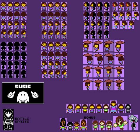 Frisk Undertale Customs Custom Edited The Spriters Resource