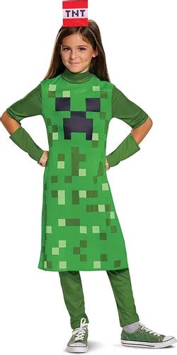 Disguise Minecraft Creeper Disfraz Para Niña Envío Gratis