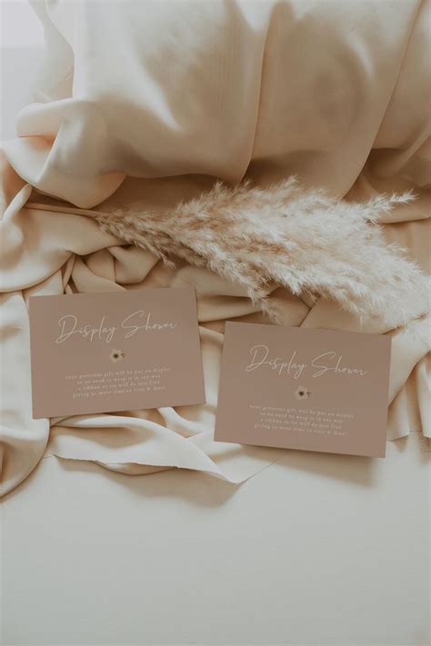 Boho Bridal Shower Display Shower Cards Modèle Carte De Remerciement