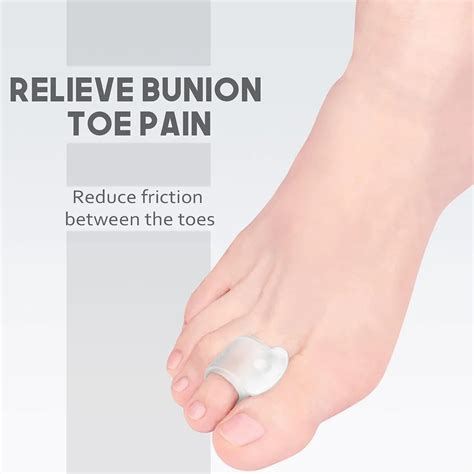 Toe Separators Hammer Toe Straightener Pads For Overlapping Hallux