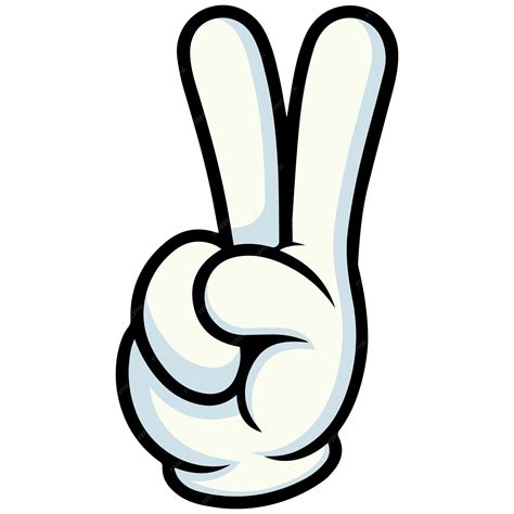 Premium Vector Victory Sign And Peace Sign Hand Gesture