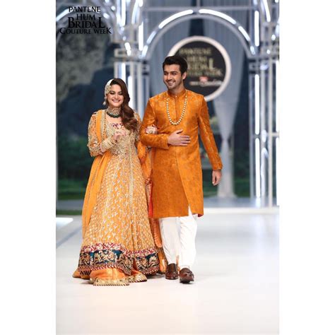Minal Khan And Ahsan Mohsin Ikram Walked The Ramp For Haris Shakeel