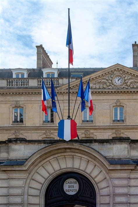 Entrance To The Headquarters Of The Caisse Des Dépôts Et Consignations