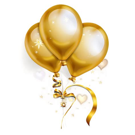 Gold Balloons Decoration Png 12 Png Image