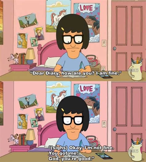 Tina Belcher Bobsburgers Tina Belcher Quotes Bobs Burgers Funny