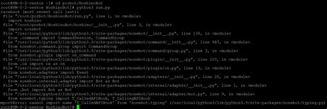 启动后报错：cannot Import Name Tcalledapihook From Nonebottyping · Issue 254 · Ice9coffee