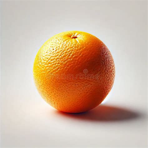 Fresh Orange Close Up Vibrant Citrus Fruit With Textured Skin Stock