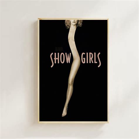 Showgirls 1995 Movie Poster Canvas Art Printroom Decorwall Art