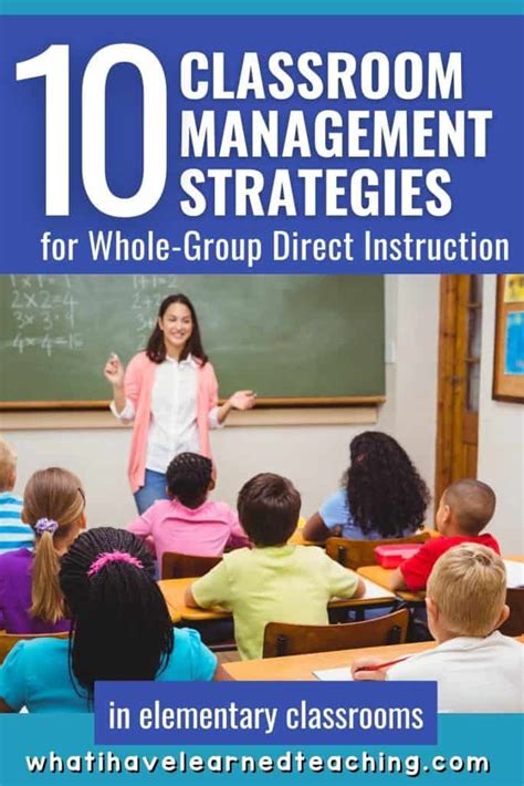 10 Whole Group Classroom Management Strategies