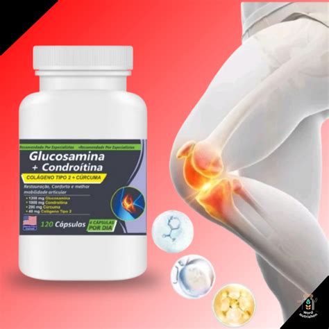 Glucosamina Condroitina Colágeno Tipo 2 E Cúrcuma Para As