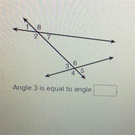Angle 3 Is Equal To Angle