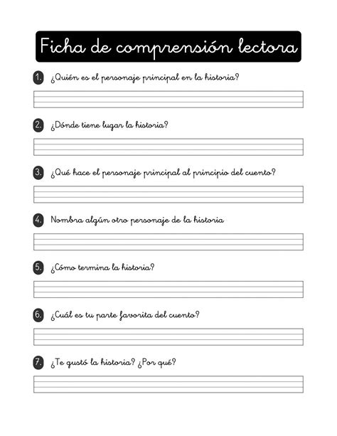 Ficha Comprensión Lectora 2 Primaria Descargar En Pdf