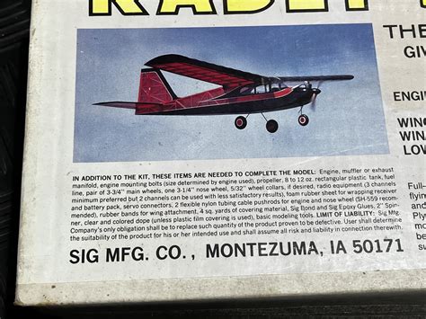 Sig Kadet Senior Trainer Classic Rc Trainer Kit Code 202 Rc Aero