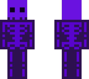 Purple Skeleton Minecraft Skin