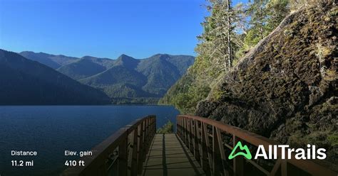 Spruce Railroad Trail Lake Crescent Washington 1831 Reviews Map