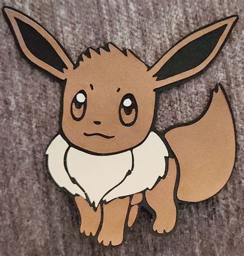 Layered Eevee Sticker Etsy