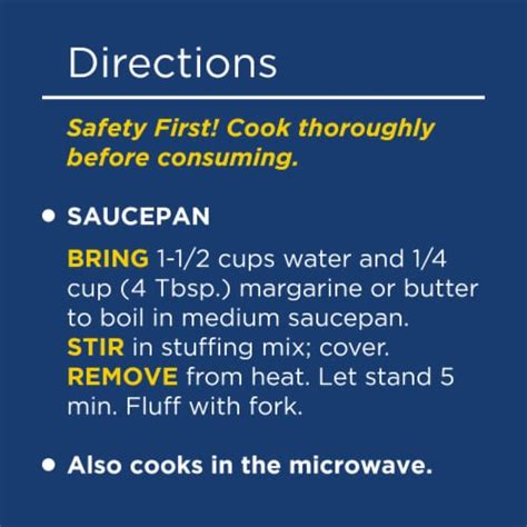 Stove Top Cornbread Stuffing Mix Dressing 6 Oz King Soopers