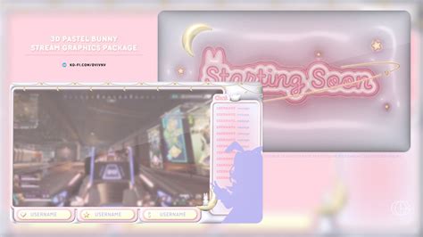 Cute Aesthetic Twitch Overlay Pink Pixel Twitch Overlay Free Pink