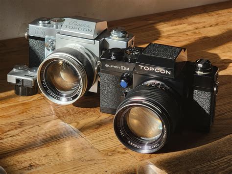 Sibling Portrait Topcon Super Dm 1973 And Beseler Topcon Super D