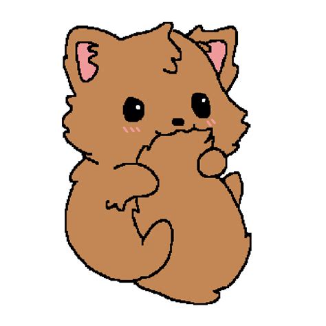 Pixilart Cute Wolf Base By Notcreativegorl