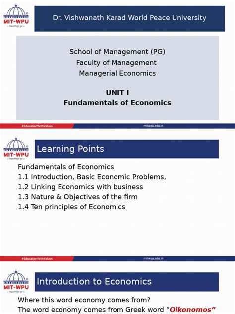 Module I Introduction To Economics | PDF