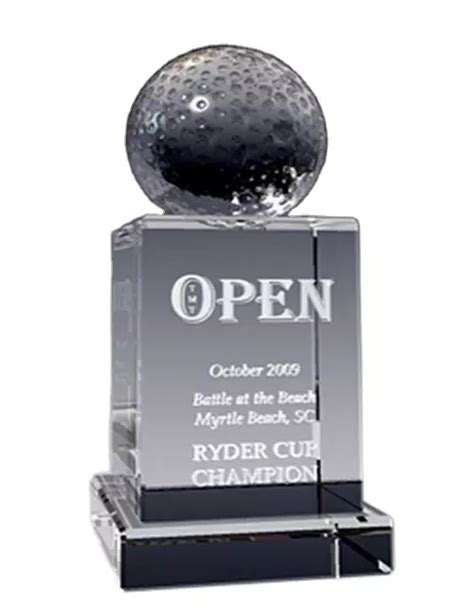 Noble Custom Sports Golf Crystal Champion Trophy Buy Golf Champion