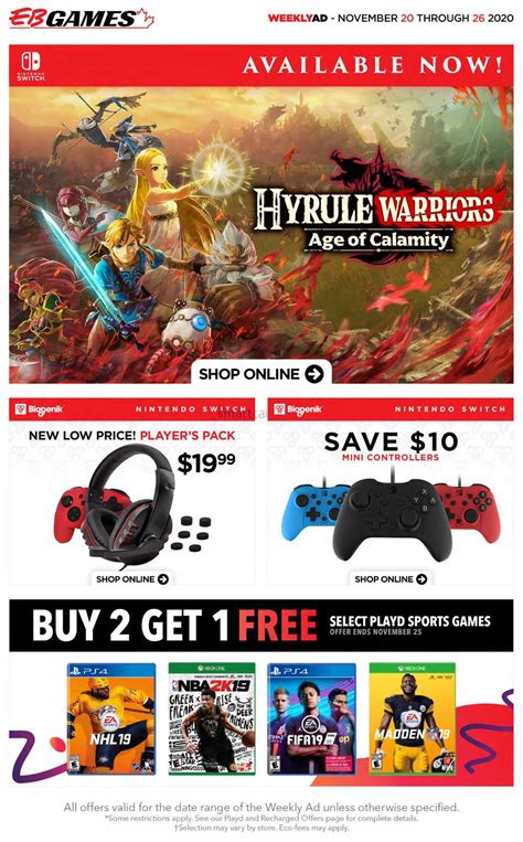 Eb Games Flyer November 20 To 26 Eb Games Flyer November 20 To 26