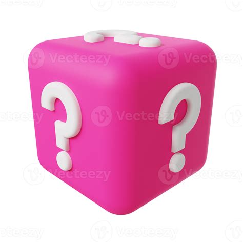 Box With Question Mark 3d Illustration 16617865 Png