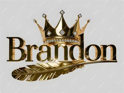 Premium Vector Brandon Name Logo Design Brandon Name In Elegant Font