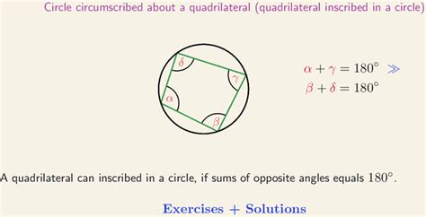 Quadrilateral Inscribed In A Circle Geometry Deciphering The Ratio