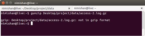 Command Line Gzip Fileloggz Not In Gzip Format Error Ask Ubuntu