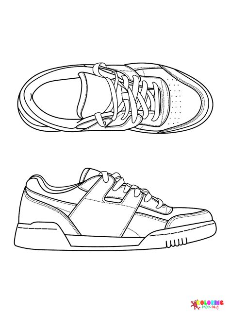 40 Sneaker Coloring Pages Free Printable Pdf And Online Coloring