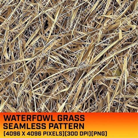 Waterfowl Grass Camouflage Digital Pattern Seamless Pattern Hunting Pattern Hunting Life