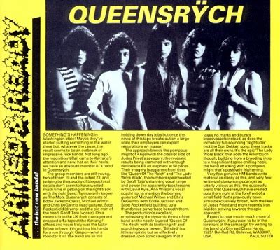 Queensryche “queensrÿche” 1983 The Sentinel