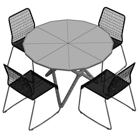 3d Globewest Granada Chair And Triple X Table Turbosquid 1961042