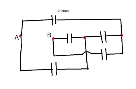 Simplification Of A Capacitor Circuit With Nodes Electrical