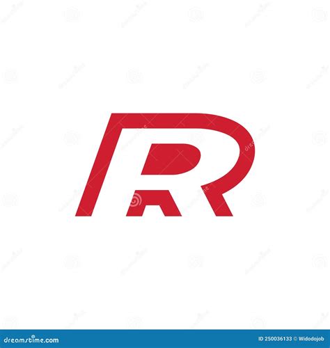Letter R Red Color Logo Stock Vector Illustration Of Graphic 250036133