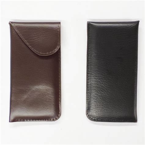 Slip In Glasses Case With Closure Flap Brown And Black Sku