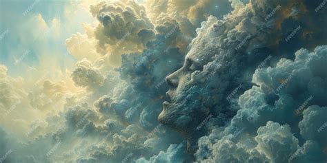Premium Photo Natural Beauty Dreamy Cloud And Sea D Illustration