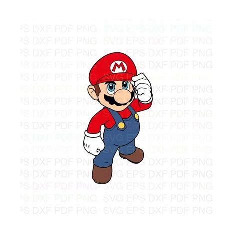 Supermario Svg Dxf Eps Pdf Png Cricut Cutting File Vecto Inspire