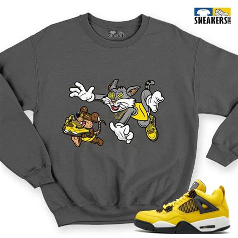 Finesse Matching Air Jordan 4 Lightning Shirt Grey Áo Thun Jordan 11