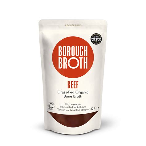 Grass Fed Organic Beef Bone Broth Borough Broth