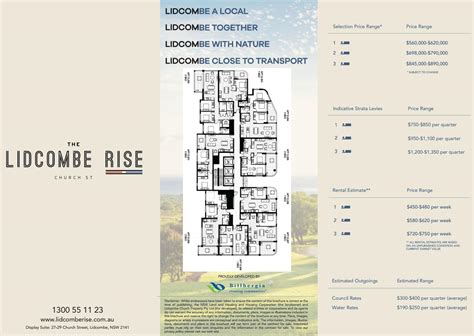 The Lidcombe Rise Summary Sheet By Billbergia Issuu