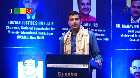 Prateek Jain Ias At Jito Professional Forum Hyderabad Entrepreneurs
